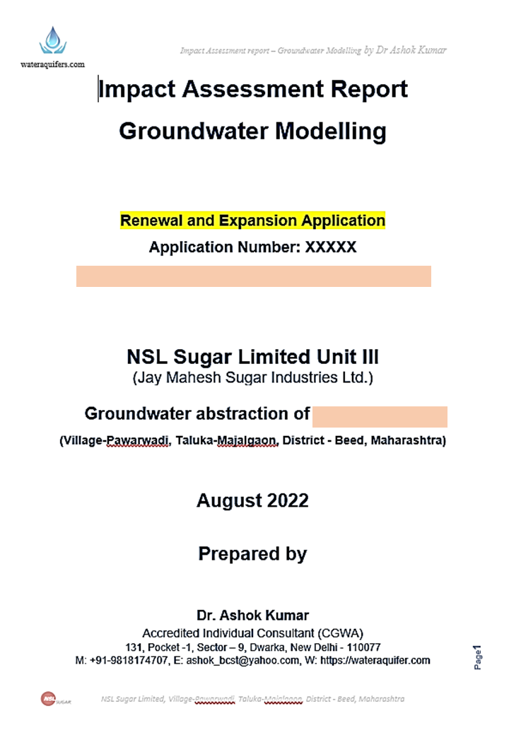Aquifer analysis, monitoring, Groundwater modelling, Hydro-chemical ...